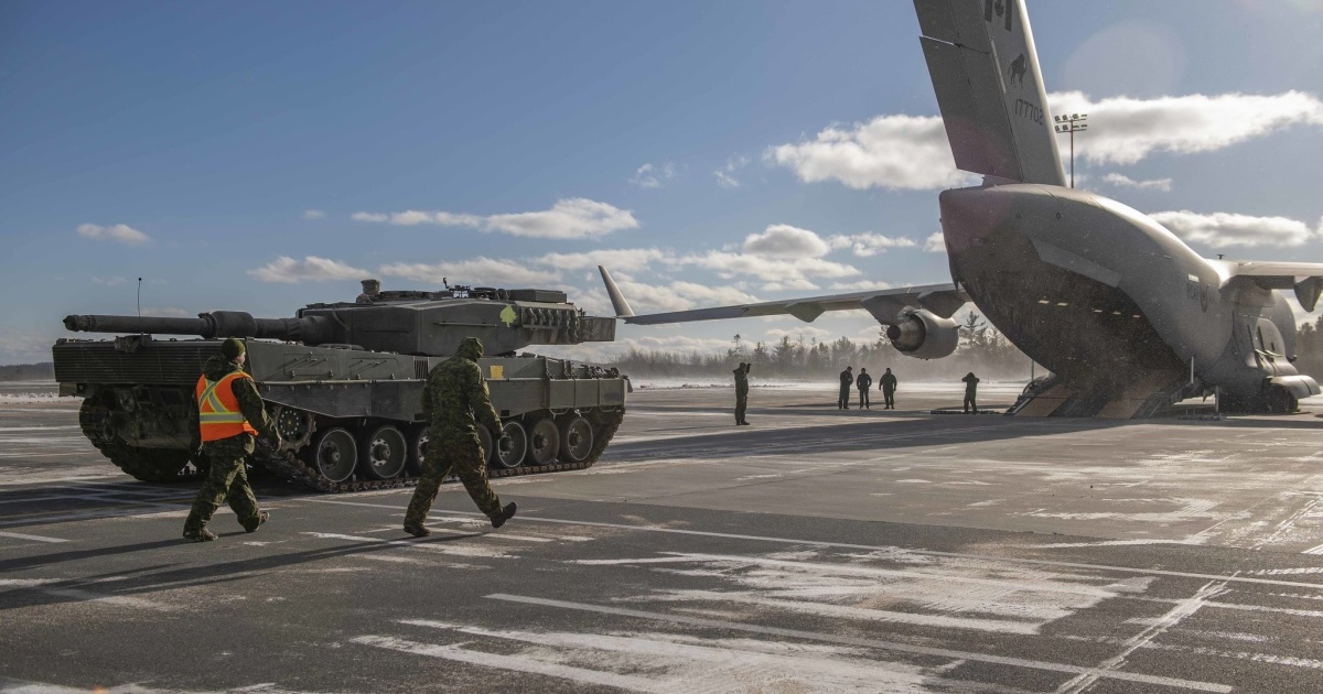 Leopard tanks — Canada sent the first combat vehicle to Ukraine