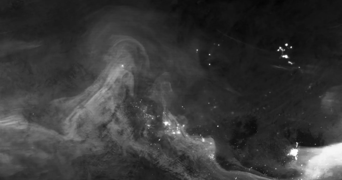 NASA опублікувало знімок полярного сяйва в інфрачервоному освітленні