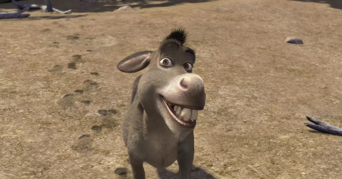 Shrek cartoon — Donkey Perry, who was the prototype of the cartoon ...