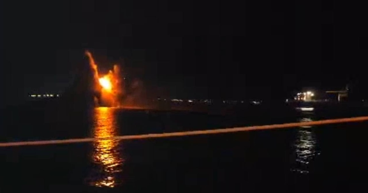 Video of the attack on the Russian ship Sergei Kotov