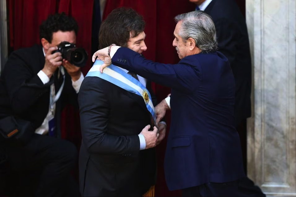 The President of Argentina, Javier Millay, took the oath