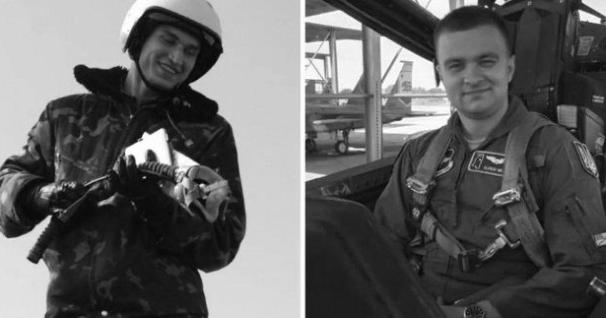 Two streets in Kharkiv were renamed in honor of the deceased F-16 pilots Maksym Ustymenko and ...