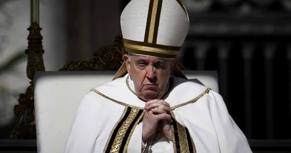 The Popeʼs condition is improving