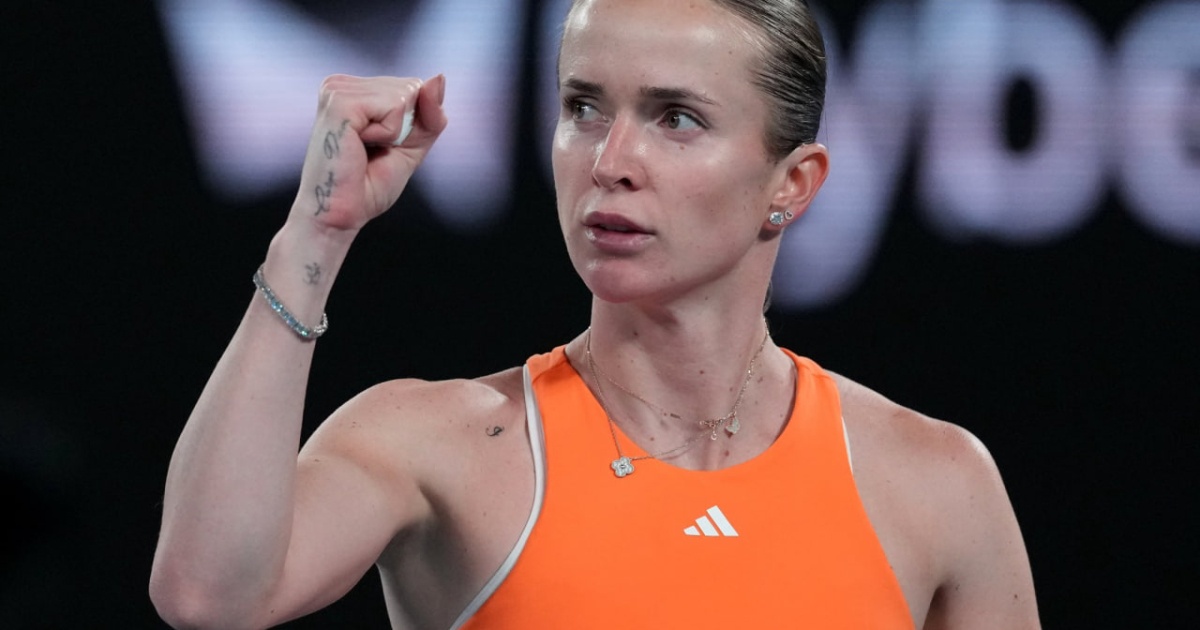 Tennis player Elina Svitolina reached the semifinals of the Australian ...