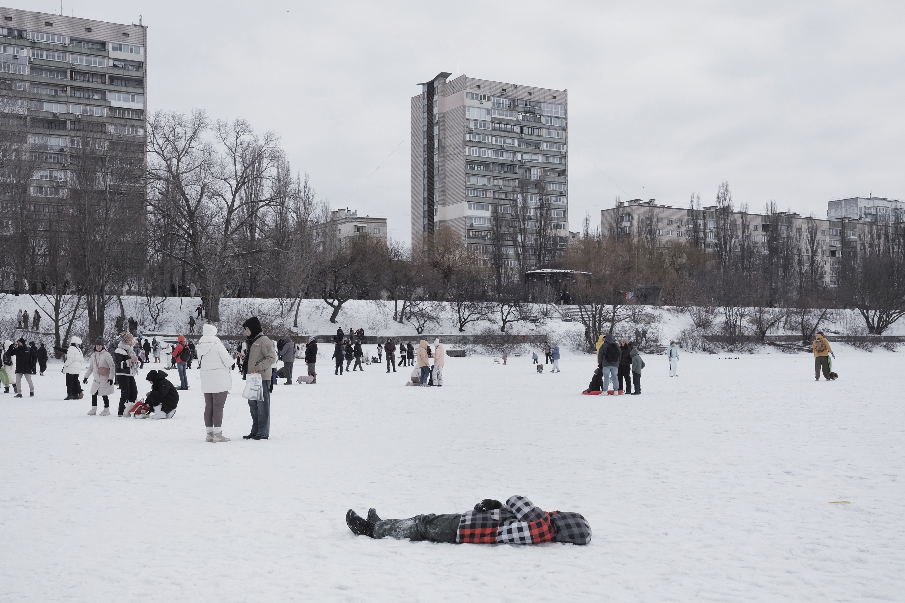 Cold! We filmed street life in Kyiv during the worst January frosts ...