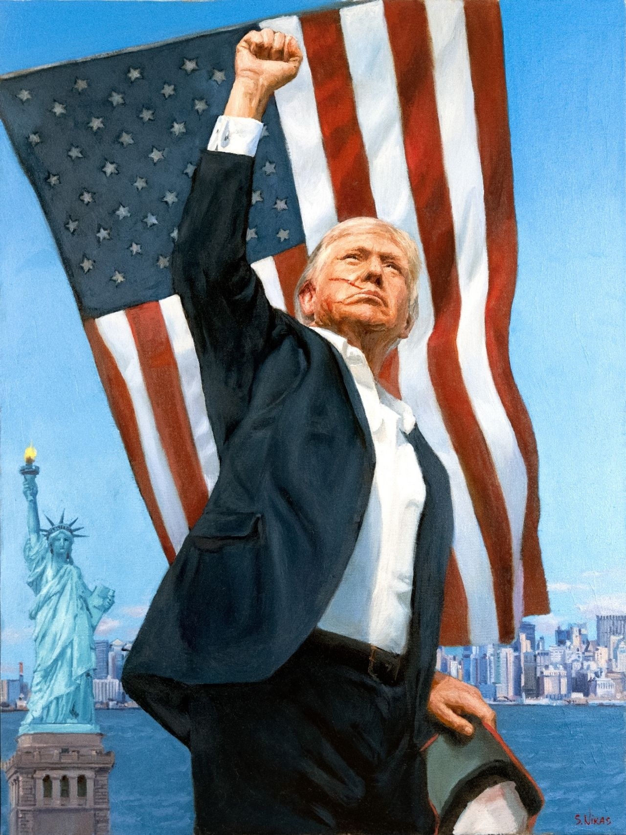 CNN first showed the portrait Trump received from Putin