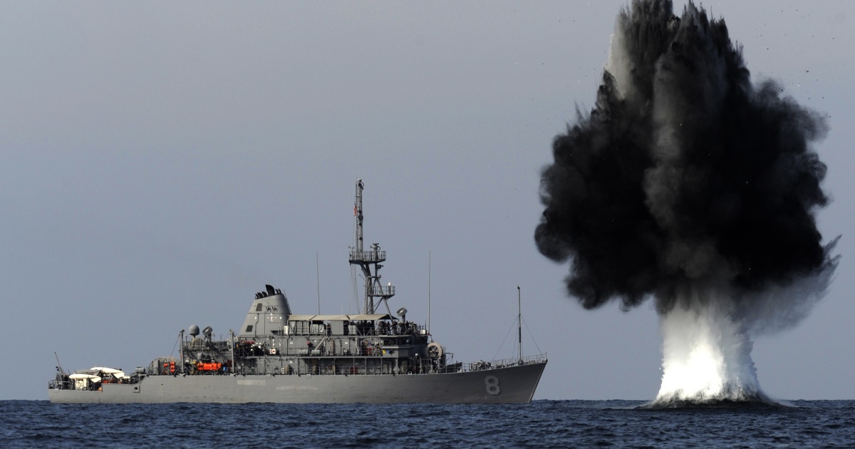Romanian Navy ship was almost blown up by a mine in the Black Sea