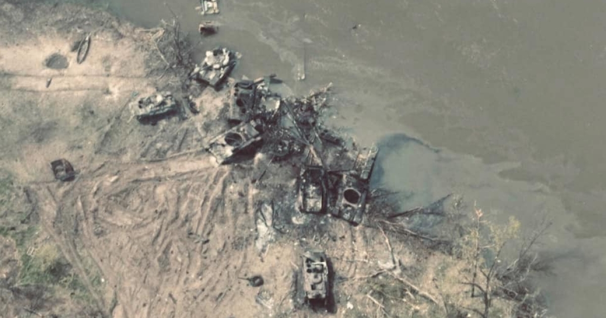 Russia lost 485 troops on the Siversky Donets crossing