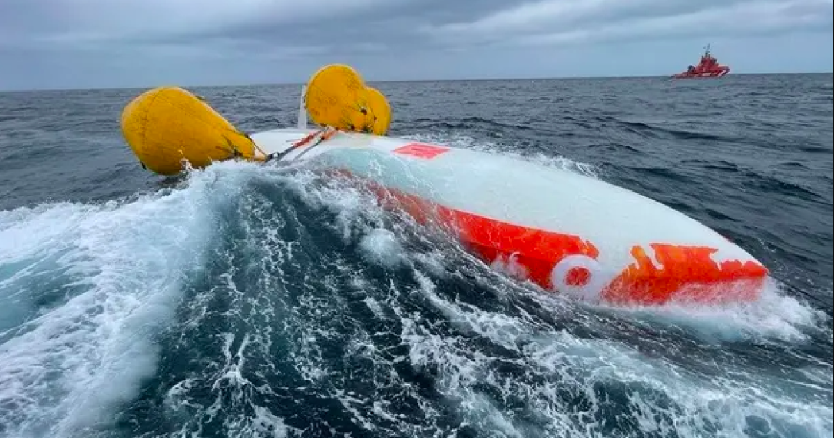 In Spain, a man who spent 16 hours in an overturned boat was rescued