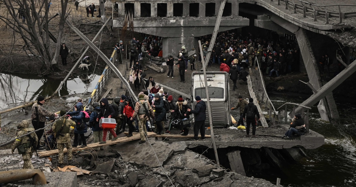 Ukraine completed the restoration of the bridge over the Irpin River.