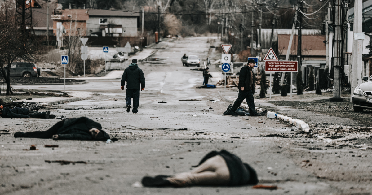 Bucha massacre — satellite images confirm that the bodies of dead ...