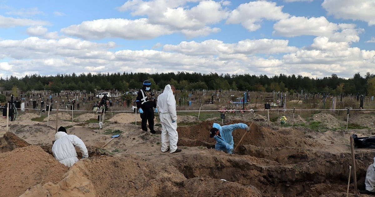 War with Russia — The bodies of five dead children were exhumed in the ...