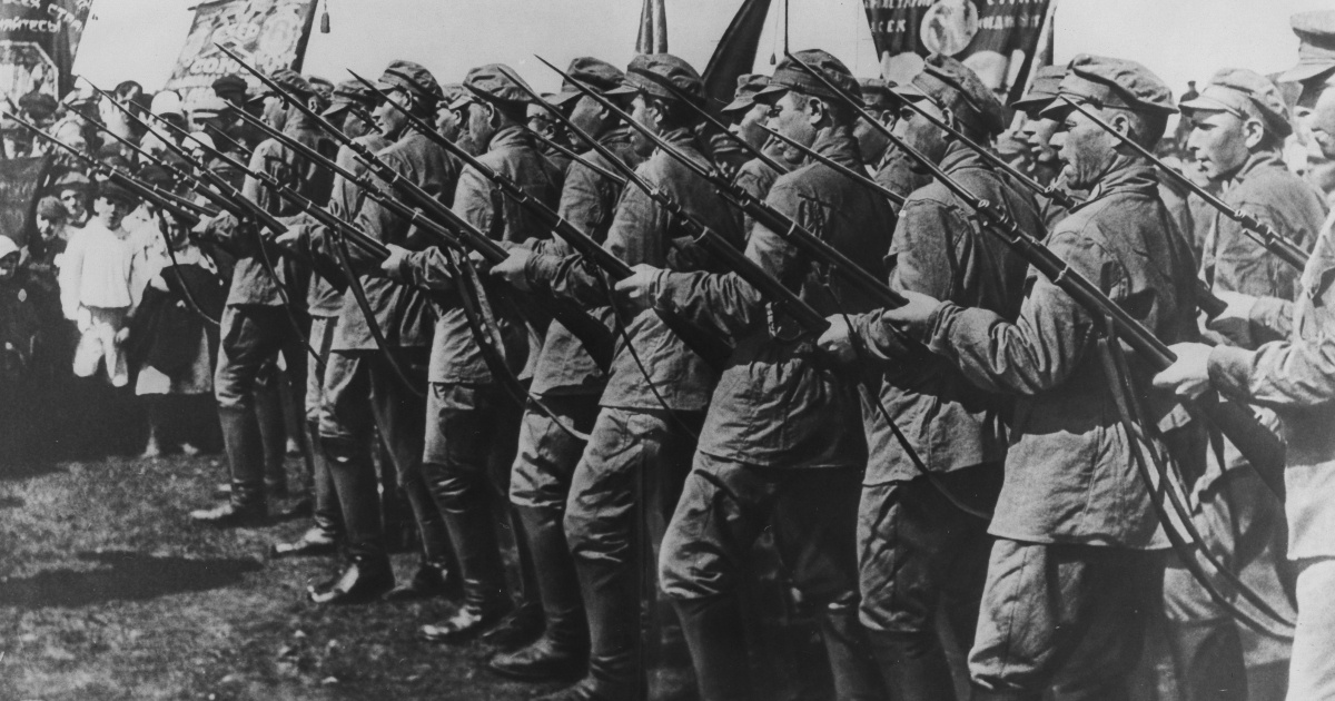 History of the Soviet holiday Red Army Day, February 23 — photos