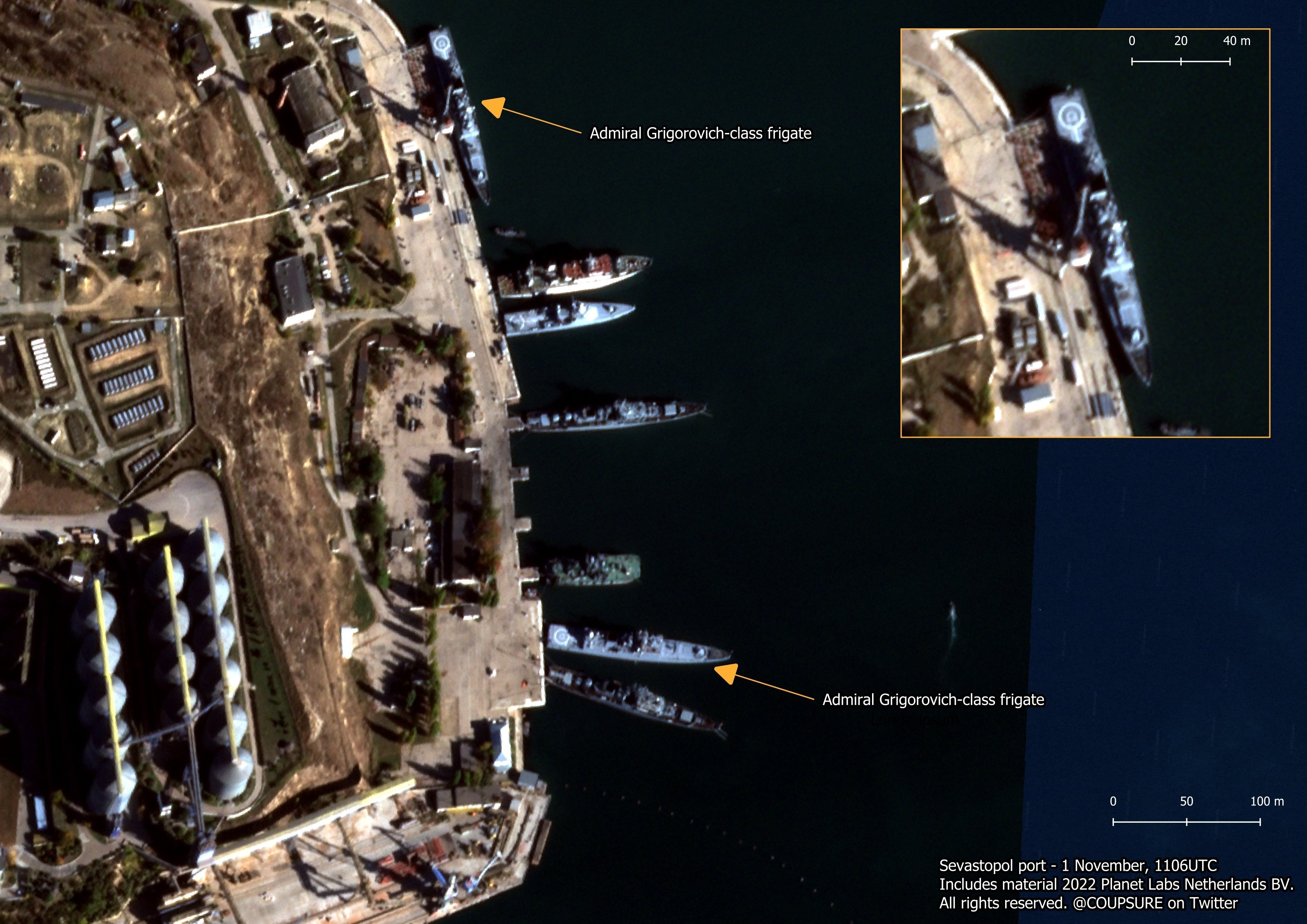 Drone attack on Sevastopol — Russian frigates were photographed by ...